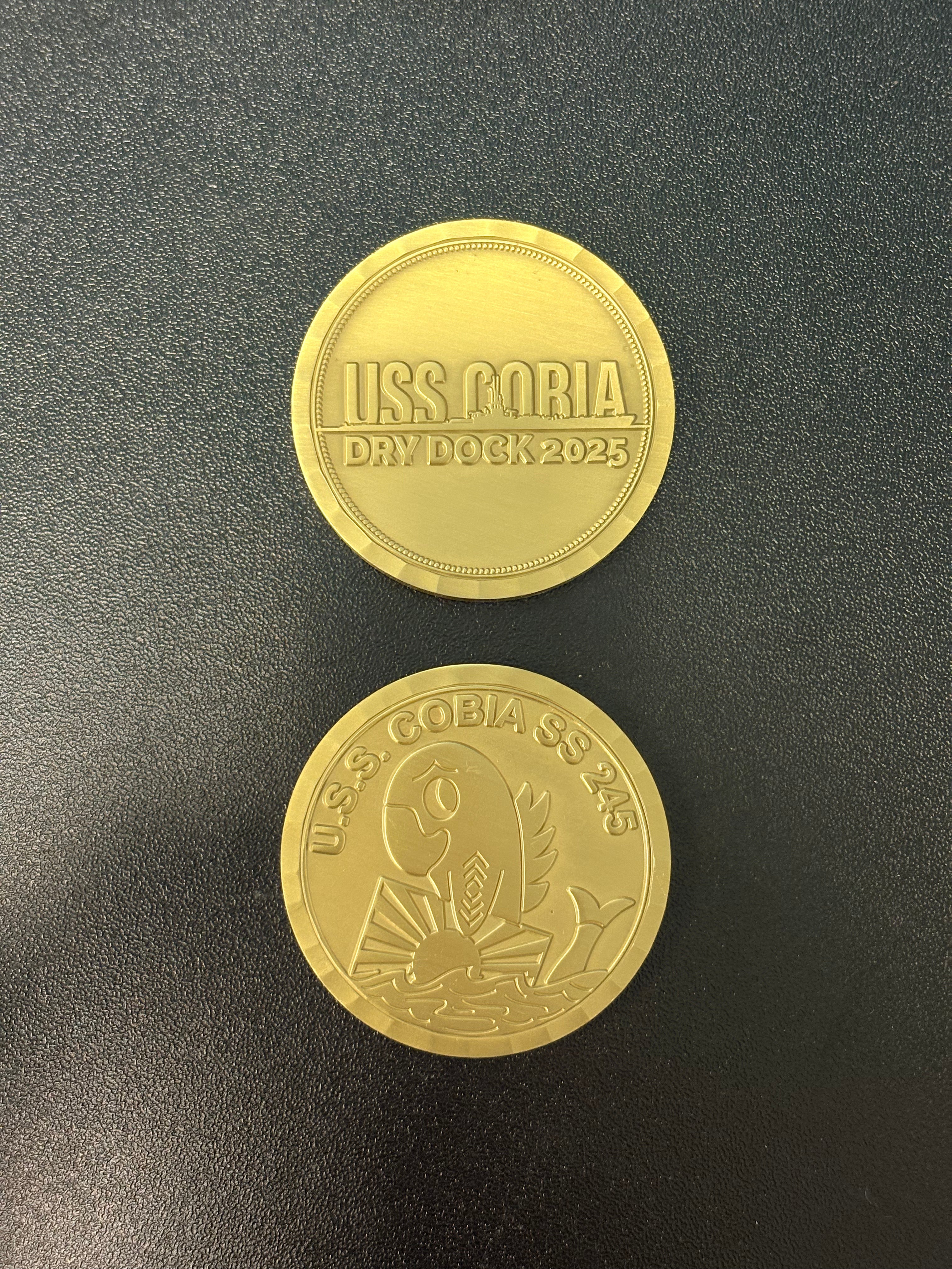 USS Cobia Dry Dock 2025 Challenge Coin (Limited Edition) | Wisconsin ...